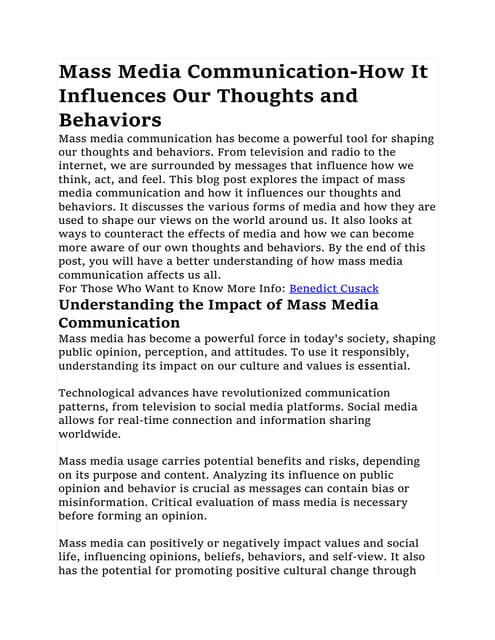 Social Medias Impact on Society.pptx.... | PPT