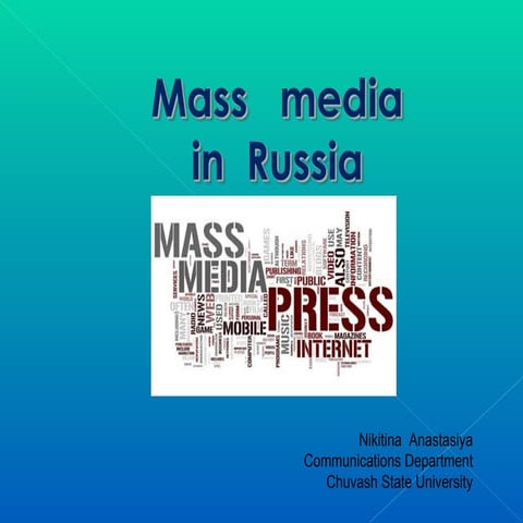 Mass media in Russia | PPT