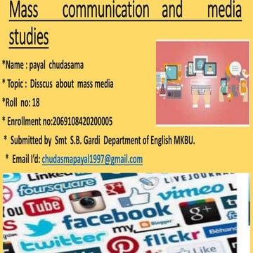 Mass media ppt | PPTX