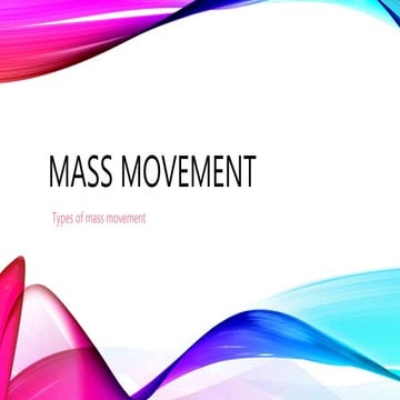 Mass movement | PPT