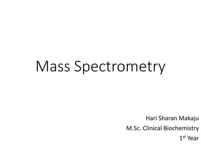 Ionizaion Techniques - Mass Spectroscopy | PDF