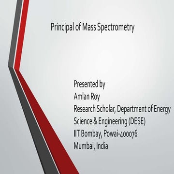 Mass spectrometry | PPTX | Chemistry | Science