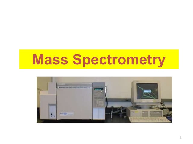 MASS SPECTROSCOPY ( Molecular ion, Base peak, Isotopic abundance, Metastable ion & Nitrogen rule ...