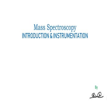 Mass Spectroscopy.pptx | Chemistry | Science