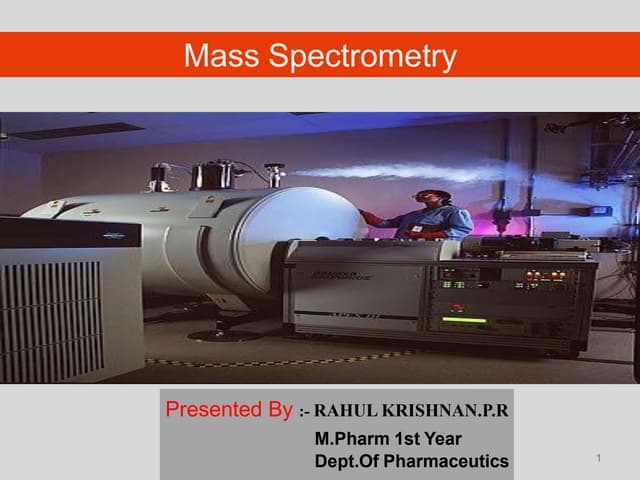 TYPES OF PEAKS IN MASS SPECTROSCOPY.pptx