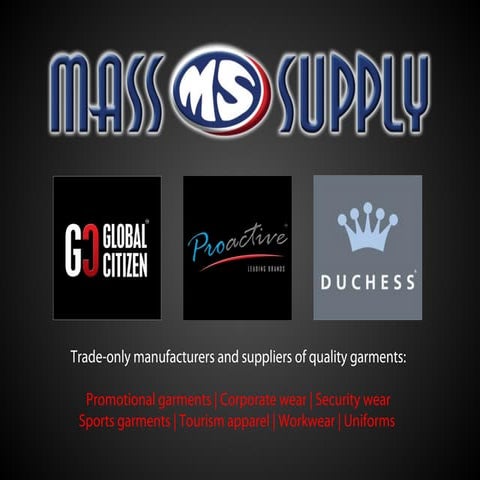 MassSupplyPresentation | PPT | Apparel Industry | Industries