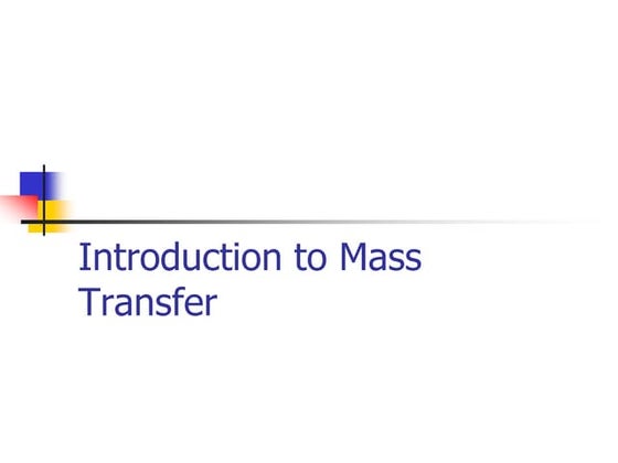 Lecture Notes in Mass Transfer | PDF | Physics | Science