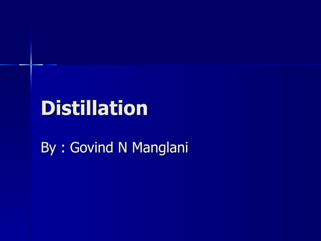 Distillation Column Design | PPTX