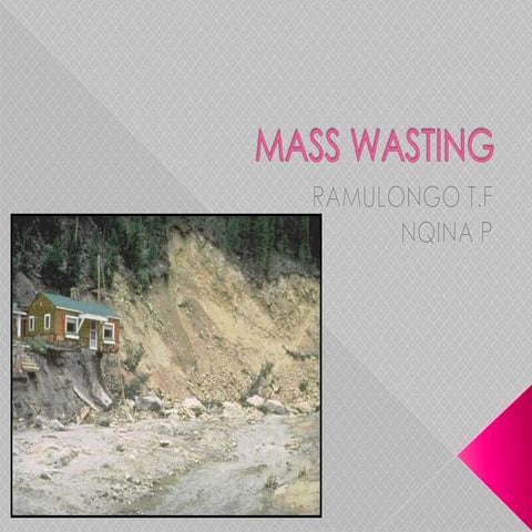 Mass wasting 2 | PPT