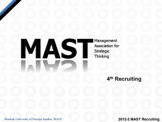 Mast 4th recruiting 홍보용 ppt_144 | PPTX