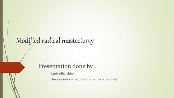 Mastectomy | PPT