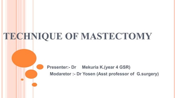 Mastectomy | PPT