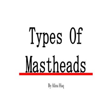 Music magazine names & mastheads | PPTX