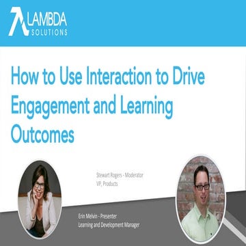 Engagement vs. Interaction | PPTX