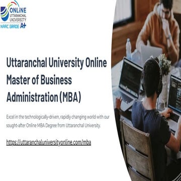 Uttaranchal University Online MBA Program | PDF
