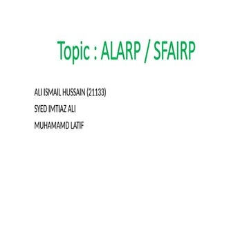 ALARP Demonstration for Lead Engineers.ppt