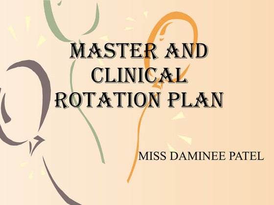 Master rotation plan | PPT