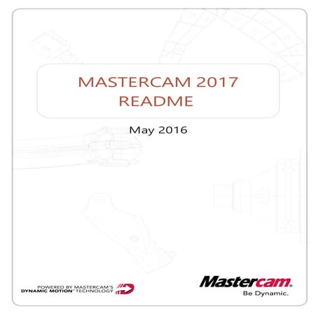 Mastercam 2017 read me | PDF