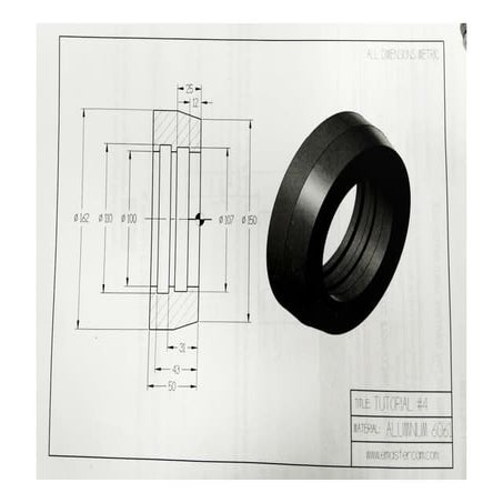 Mastercam Mill Turn Drawing 02