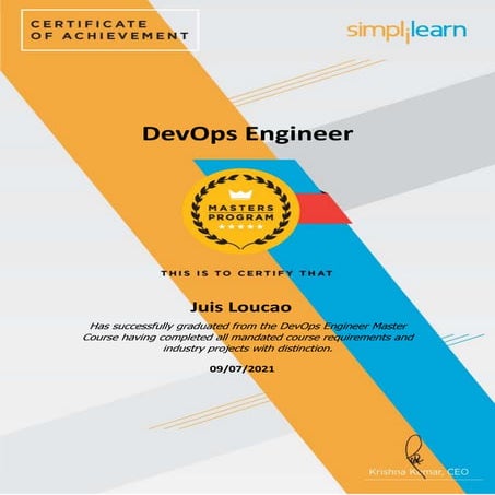 Master certificate | PDF