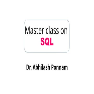 Master class on SQL ( Beginner to Advance ).pptx