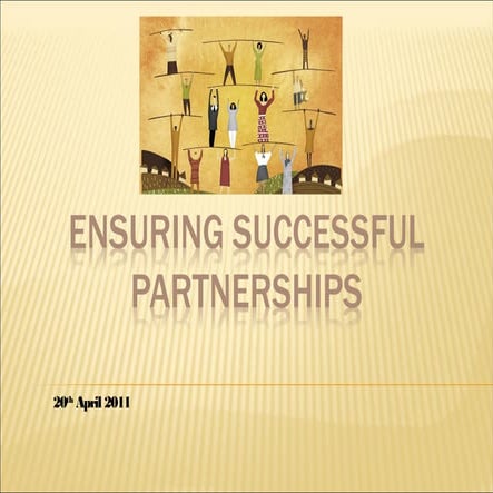 Partnership Risk Management Sample Slides from Masterclass | PPT