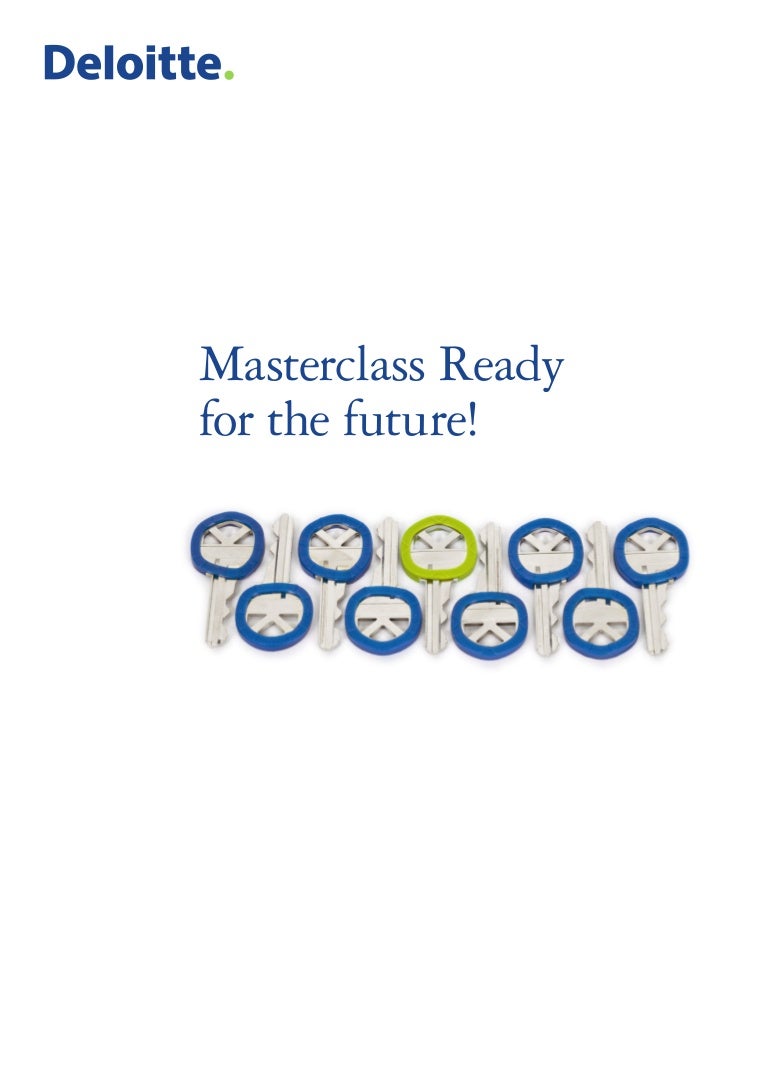 Masterclass ready for the future def brochure