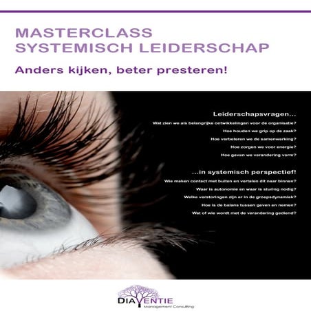 Masterclass systemisch leiderschap | PDF