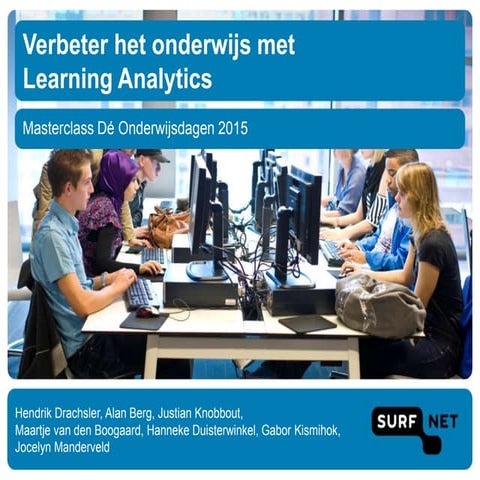 Masterclass verbeter het onderwijs met Learning Analytics | PPTX