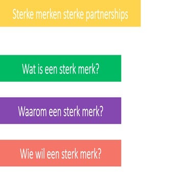 Masterclass wijzer werven Sterke merken Sterke partnerships | PDF