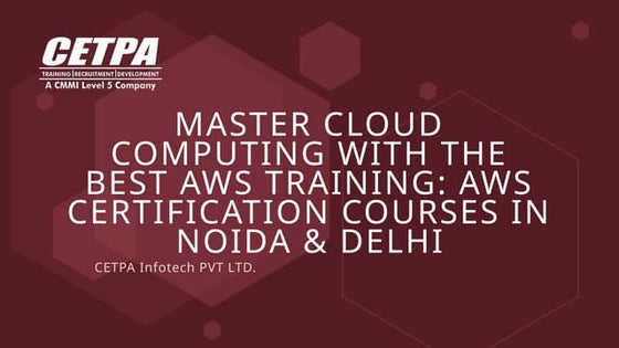 Aws Cloud Certification Accelerate Your Career In Cloud Computing Pptx