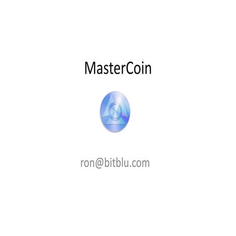 MasterCoin Introduction | PPT