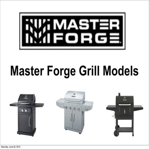 Master Forge Grill Models | PDF