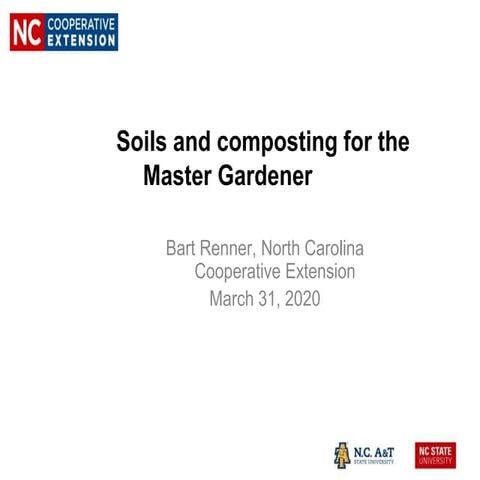 Master gardeners- soils 3 25-2019 | PPT
