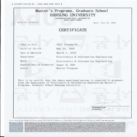 Master degree certificate | PDF