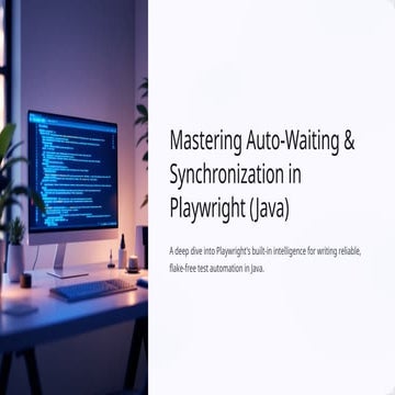 Auto Waiting & Synchronization in Playwright (Java) | PPTX