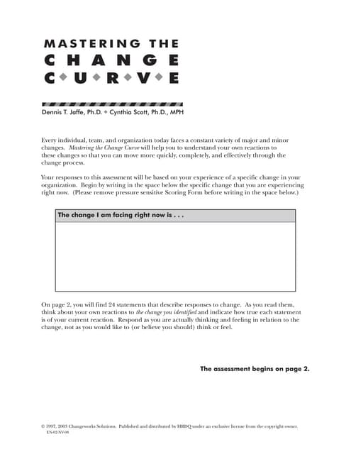 CMI Presentation on Organisational Change Maturity Model | PPTX