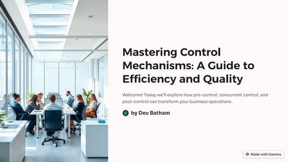 Quality Control in Operations Management | PDF