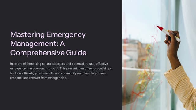 Mastering Emergency Management A Comprehensive Guide | PPT Mastering Emergency Management A Comprehensive Guide | PPT