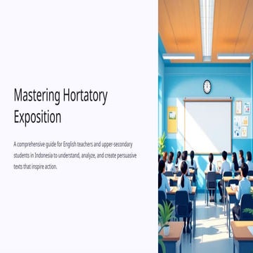 Mastering-Hortatory-Exposition. with it definition, social function and ...