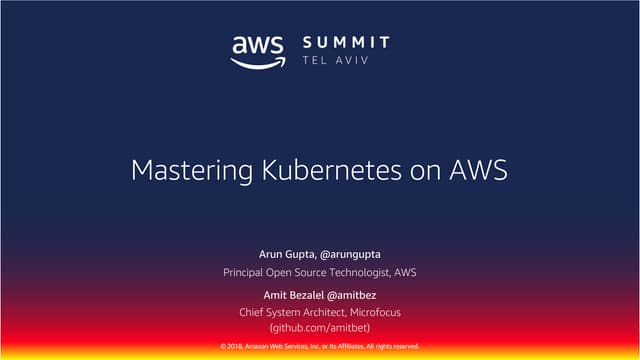 Mastering Kubernetes on AWS - Tel Aviv Summit | PPT Mastering Kubernetes on AWS - Tel Aviv Summit | PPT