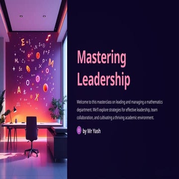 Mastering-Leadership in education leaPPT | PPTX