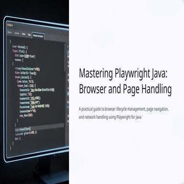 Locators and Selectors in Playwright (Java) | PPTX