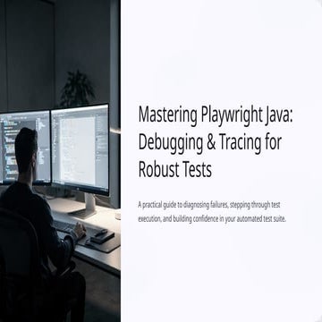 Debugging & Tracing in Playwright (Java) | PPTX
