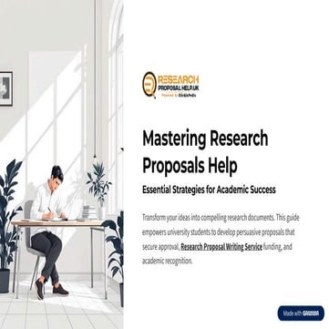Mastering Research Proposals Help Essential Strategies for Academic ...