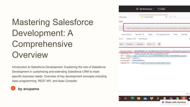 Mastering Salesforce Development A Comprehensive Overview 1pptx