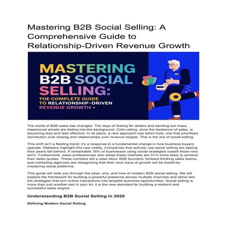 Mastering B2B Social Selling_ A Comprehensive Guide to Relationship ...