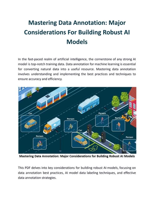 Best Practices Of Data Annotation Tips And Tricks For Accuracy And Efficiency Pdf