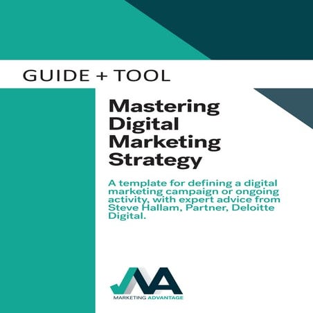 Mastering Digital Marketing Strategy Pdf