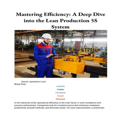 Mastering Efficiency_ A Deep Dive into the Lean Production 5S System.pdf
